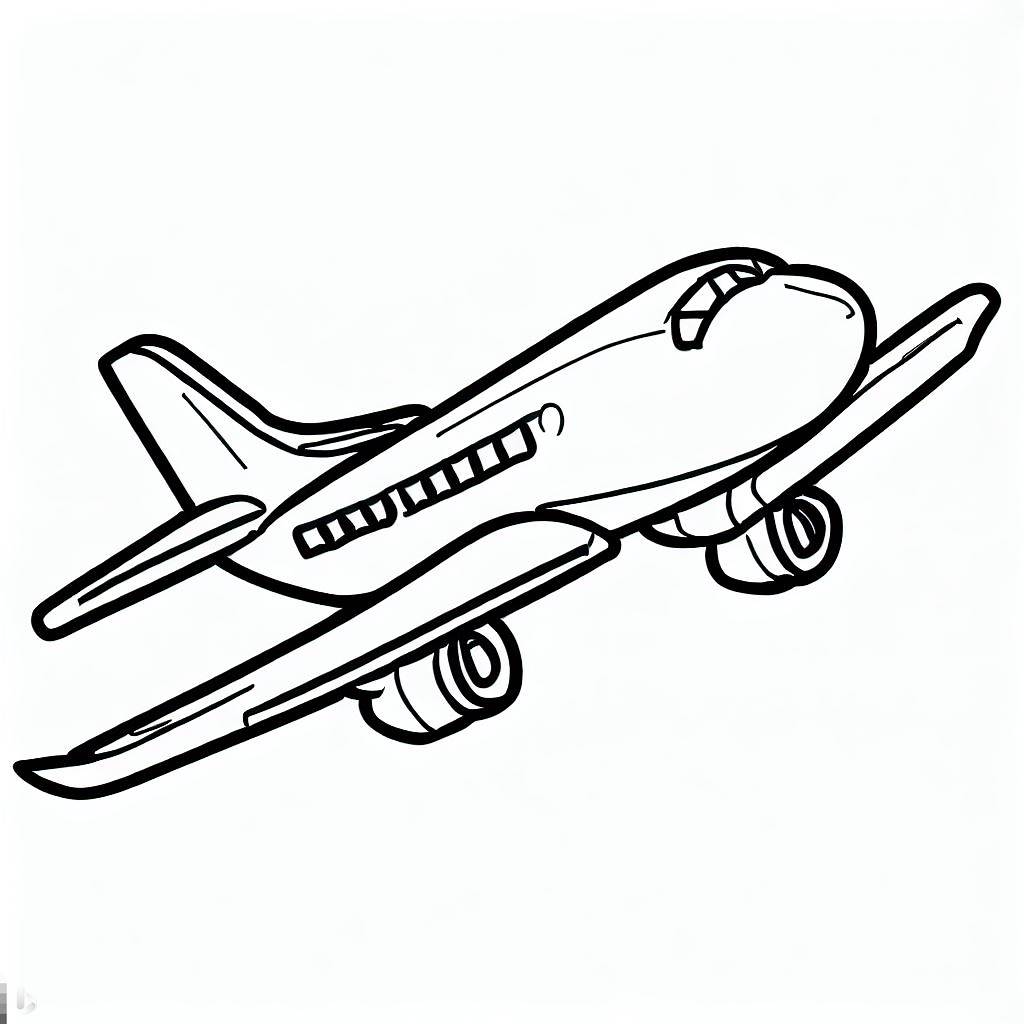 Airplane Coloring Pages : Coloring for Kids – Smart, Creative, and Fun