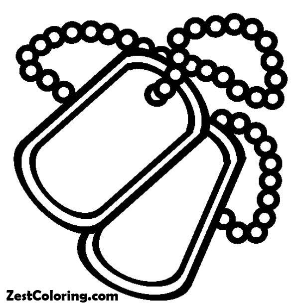 Soldier Name Tag Celebrating Veterans Day Coloring Page : Coloring for ...