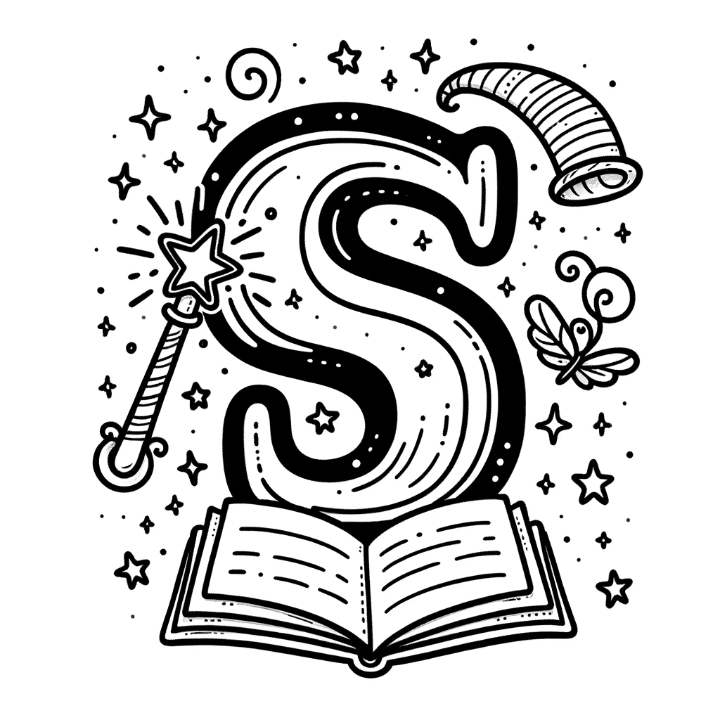 Alphabet S For Story Book Coloring Page : Coloring for Kids – Smart ...