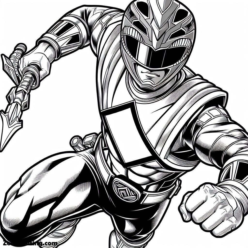 Red Ranger In Power Rangers Ninja Storm Coloring Page : Coloring for ...
