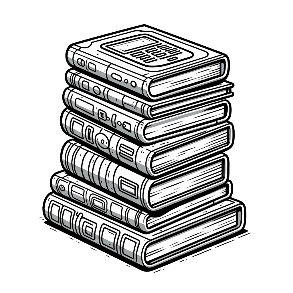 Stack Of Book Coloring Page : Coloring for Kids – Smart, Creative, and Fun