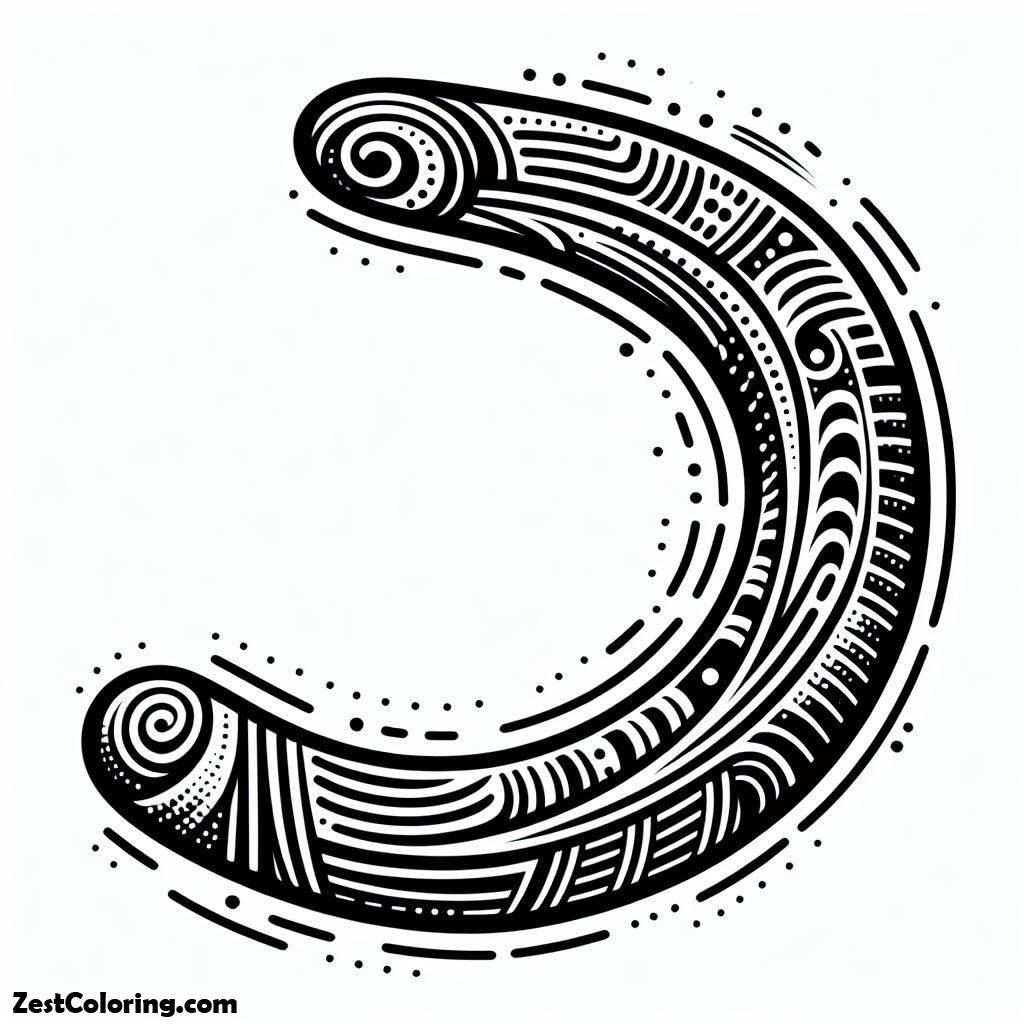 Picture Of Boomerang Coloring Page : Coloring for Kids – Smart ...