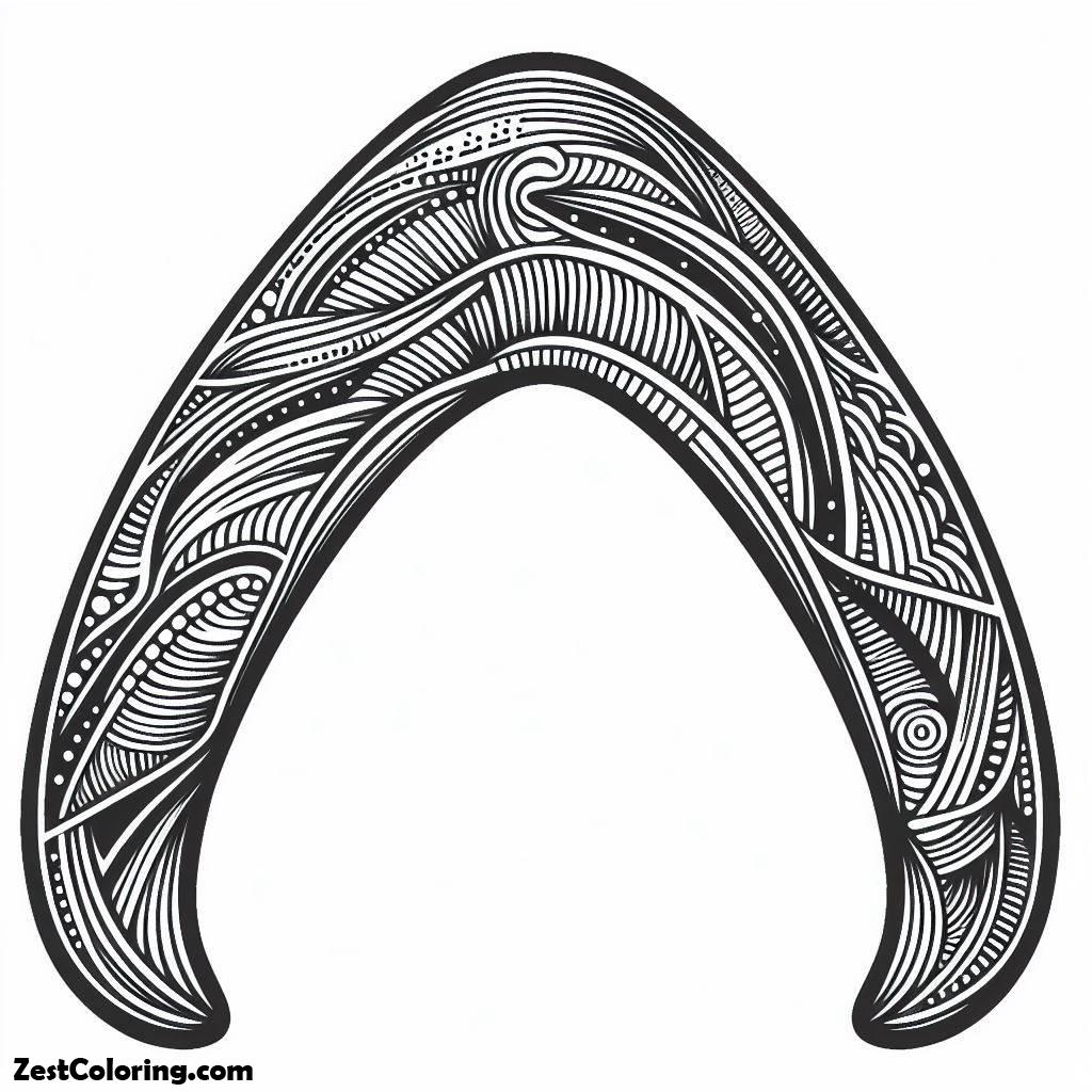 Unique Shaped Of Boomerang Coloring Page : Coloring for Kids – Smart ...